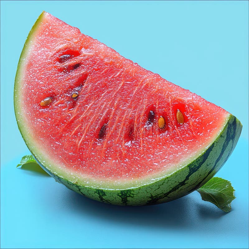 Juicy Watermelon Slice Summer Refreshment Sweet Treat Stock ...