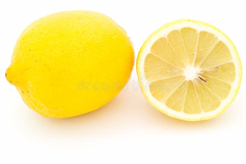 Juicy Yellow Lemon with a Red Chilli Pepper Stock Image - Image of ...