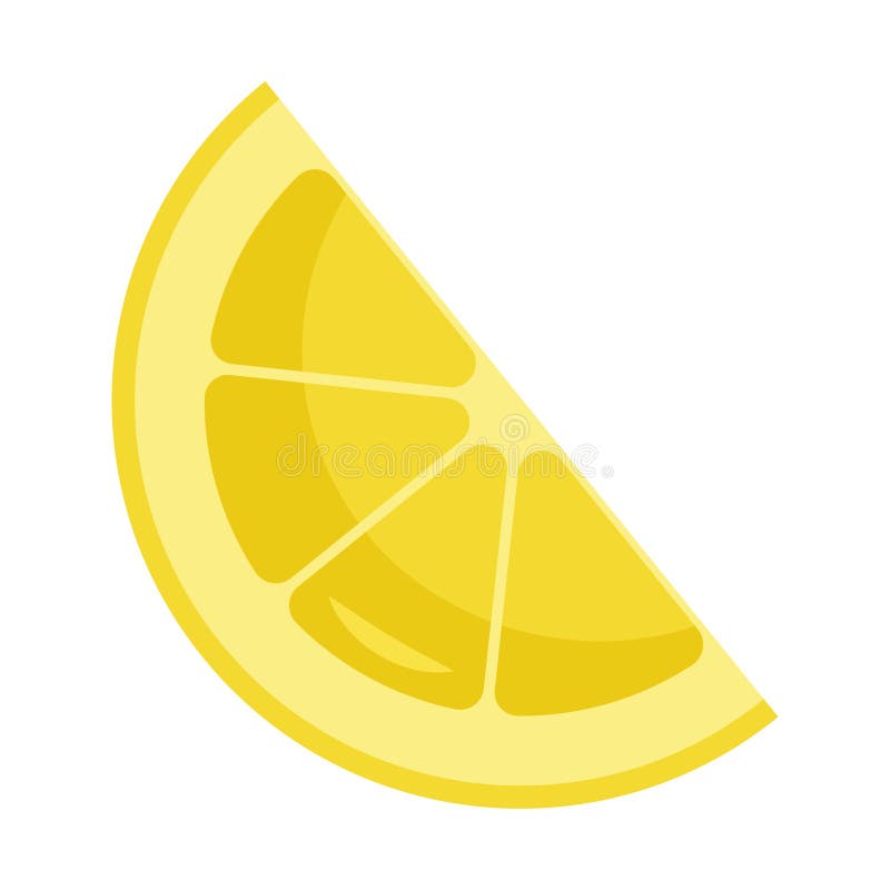 Juicy Yellow Lemon Slice, Symbol of Freshness Stock Vector ... Juicy Yellow Lemon Slice, Symbol of Freshness Stock Vector ...