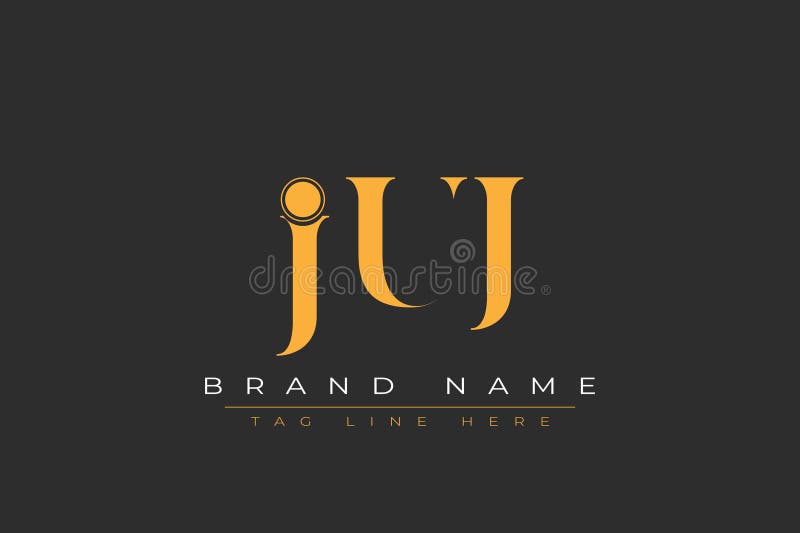 JUJ Abstract Letter Logo Design Stock Vector - Illustration of ...