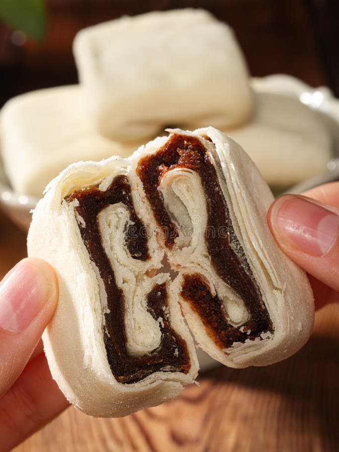 Jujube Paste Roll or Date Paste Roll,Pastry Made with Red Dates ...