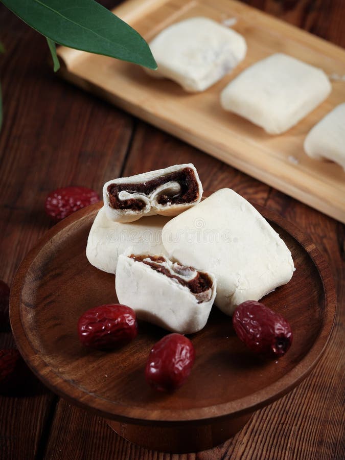 Jujube Paste Roll or Date Paste Roll,Pastry Made with Red Dates ...