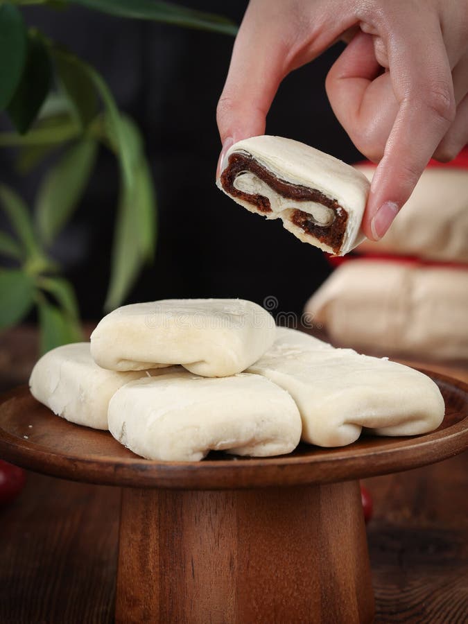 Jujube Paste Roll or Date Paste Roll,Pastry Made with Red Dates ...