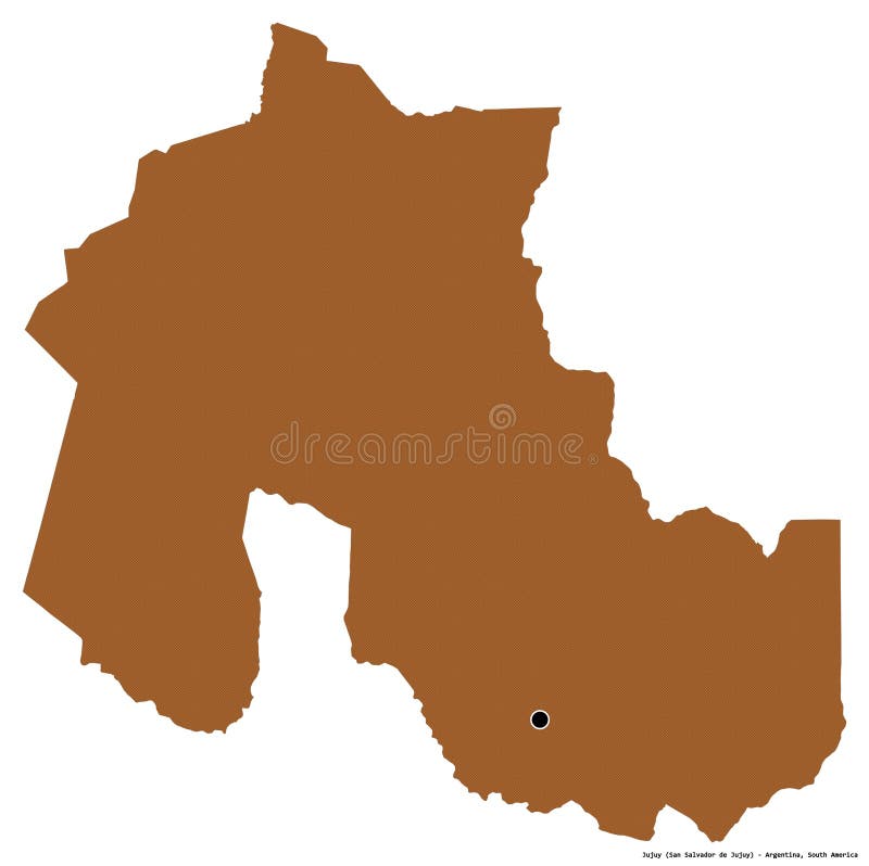 Map of Jujuy Province, Argentina. Stock Illustration - Illustration of ...