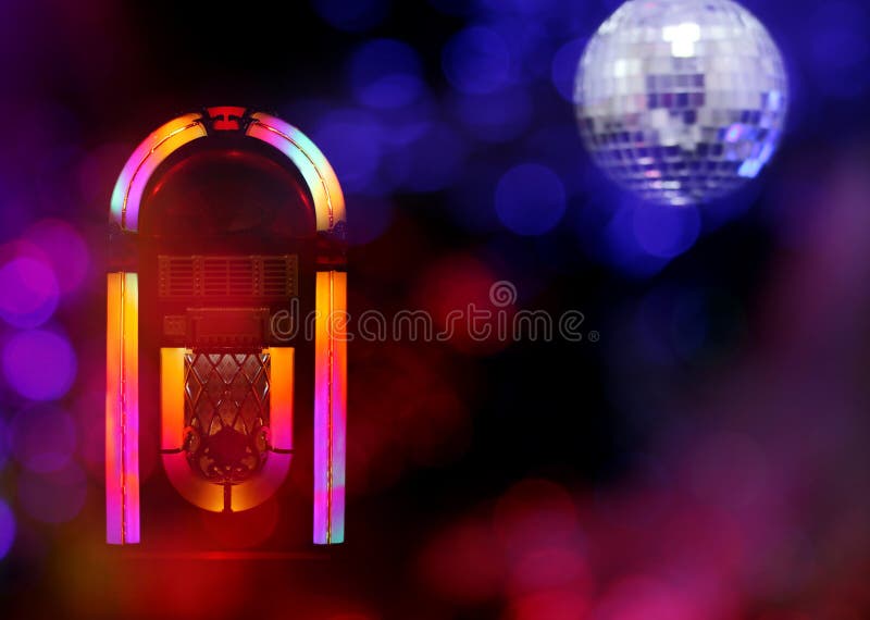 Jukebox in Bar stock image. Image of entertainment, party - 185134731