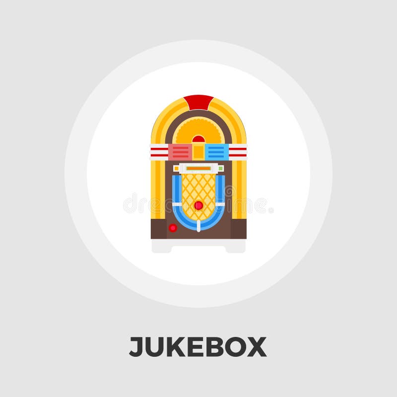 Colorful Jukebox Illustration. Stock Vector - Illustration of ...
