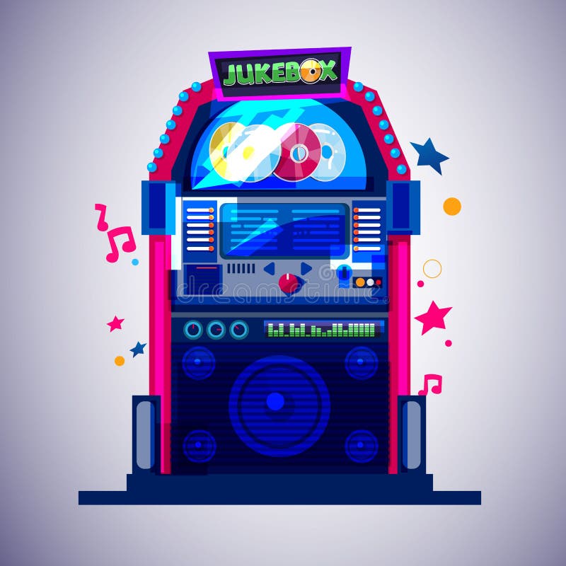 Classic juke box stock vector. Illustration of audio - 21511182