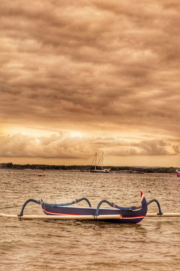 Jukung stock photo. Image of nelayan, traditional, perahu - 126107844