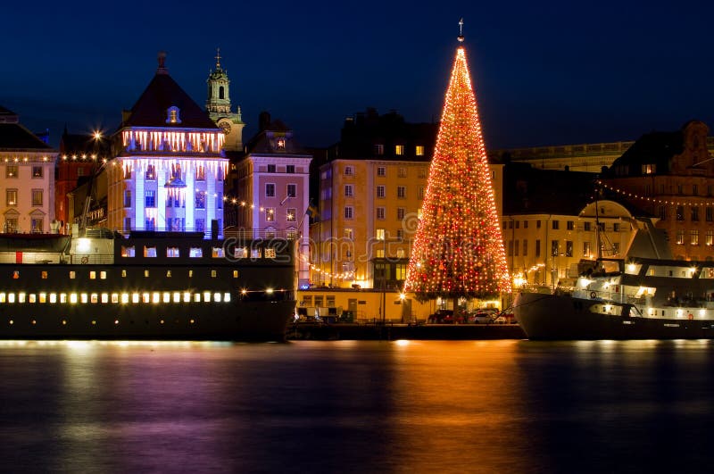 Jul i Stockholm. fotografering för bildbyråer. Bild av medeltida - 27610789