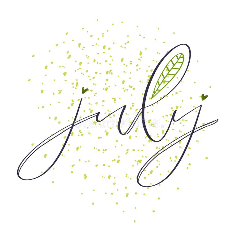 Jule Calligraphy Icon. Typographic Print Design. Calligraphic Printable ...