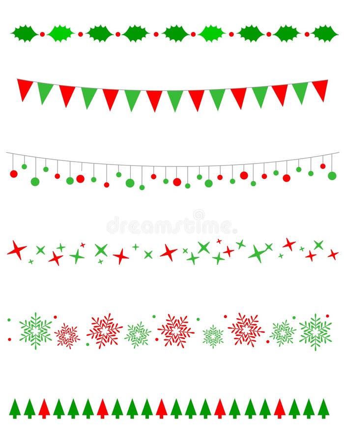 Julgräns / ram vektor illustrationer. Illustration av teckning - 21614982