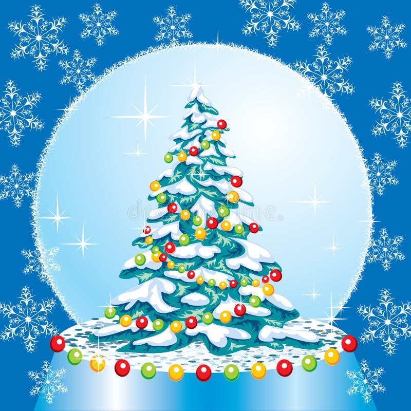 Julgran vektor illustrationer. Illustration av kort, frambragt - 27824898