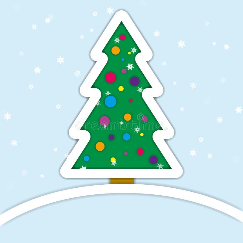 Julgran vektor illustrationer. Illustration av tecknad - 33069418