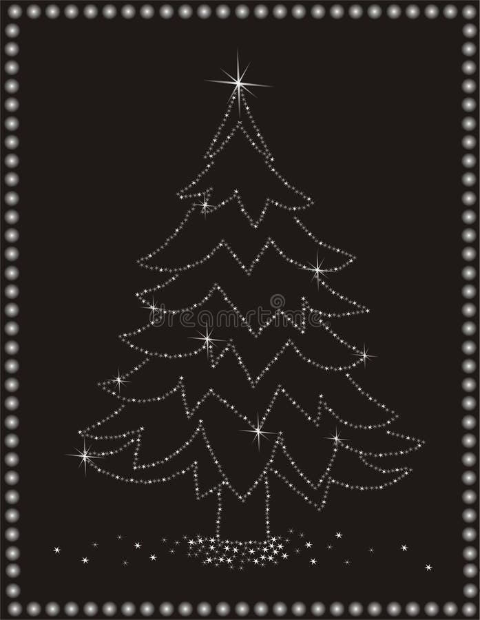 Julgran vektor illustrationer. Illustration av mörkt, shine - 7195457