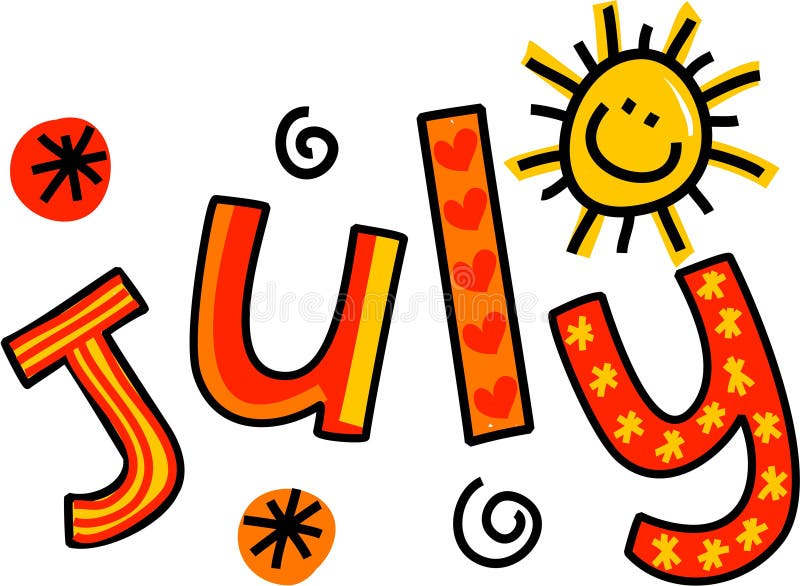 Juli gemkonst stock illustrationer. Illustration av illustration - 44872767