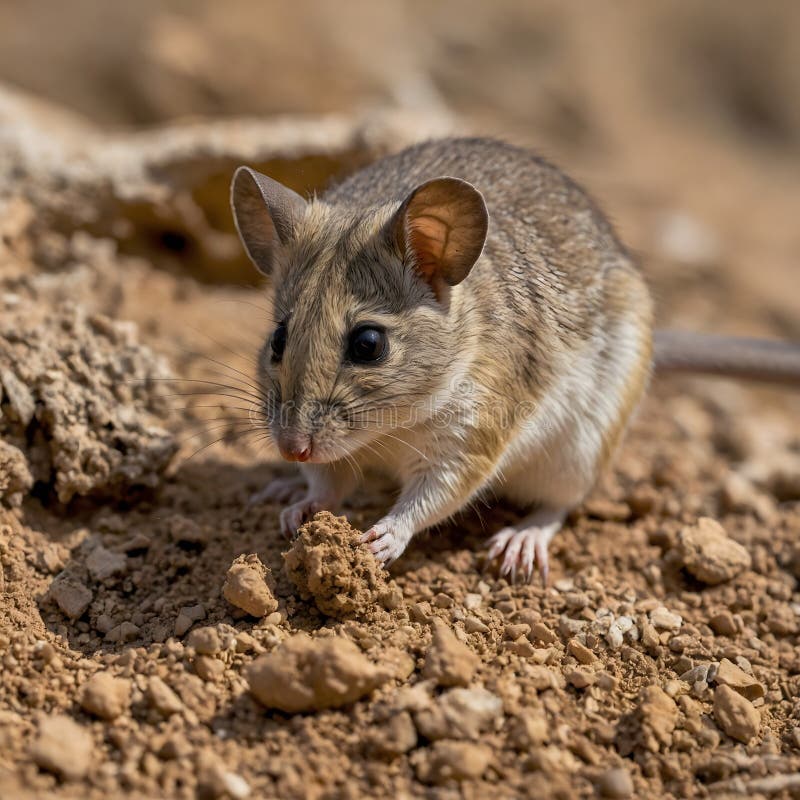 Julia Creek Dunnart Digging in the Soil for Insects with Its Tiny Claws ...