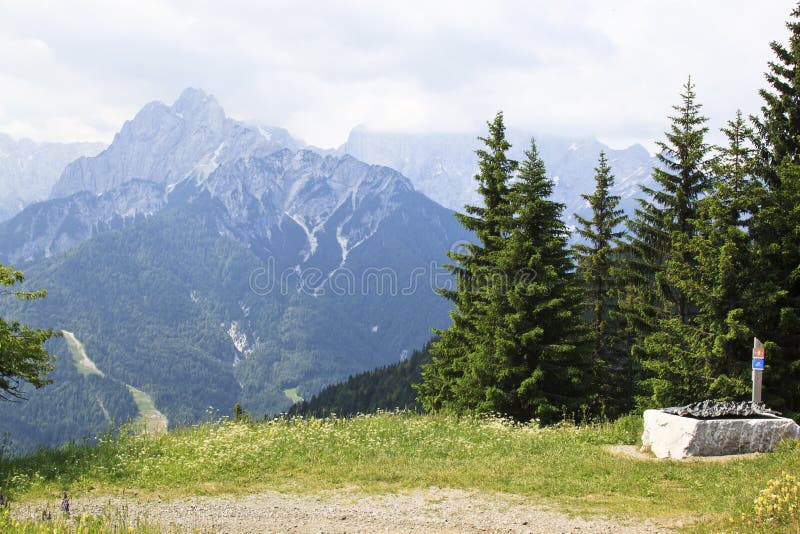 Julian Alps Seen from Pec Mountain, Austria Stock Image - Image of ...