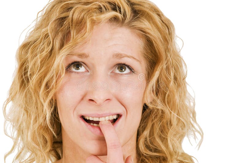 Juliane thinking stock photo. Image of ideas, expression - 4397926