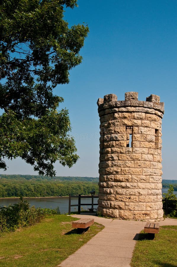 Julien Dubuque s Monument stock image. Image of river - 16745741