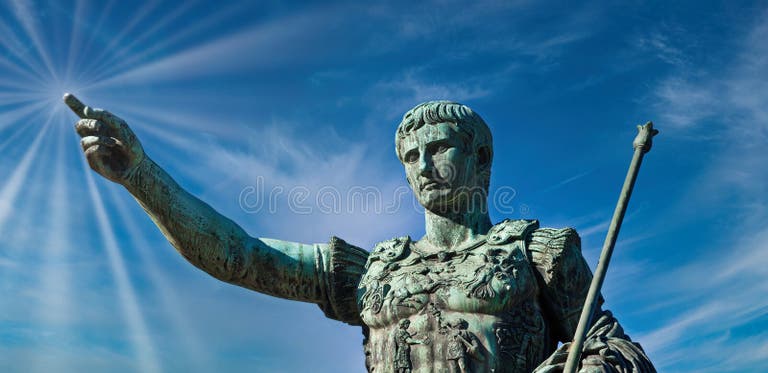 Julius Caesar, Ancient Statue in Rome, Italy. Concept for Leadership ...
