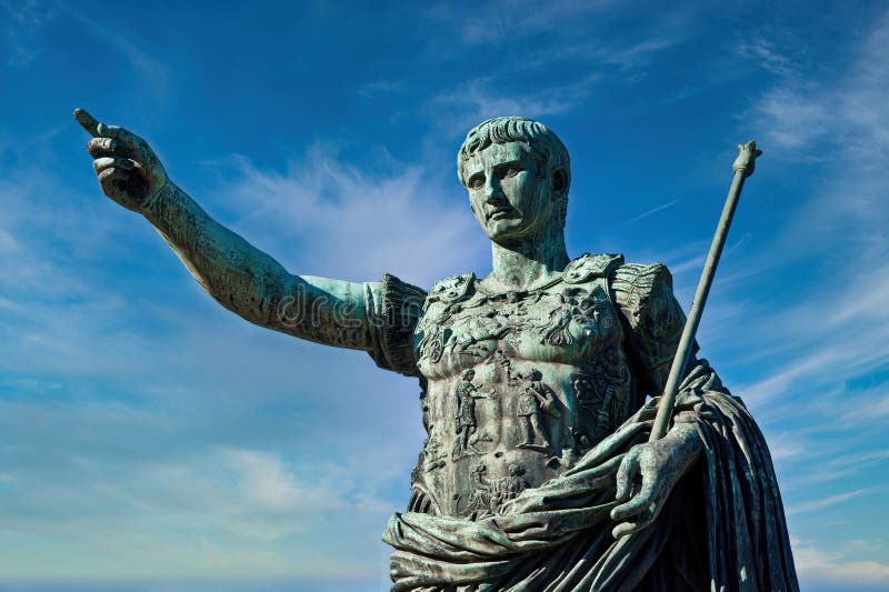 Julius Caesar, Ancient Statue in Rome, Italy. Concept for Leadership ...