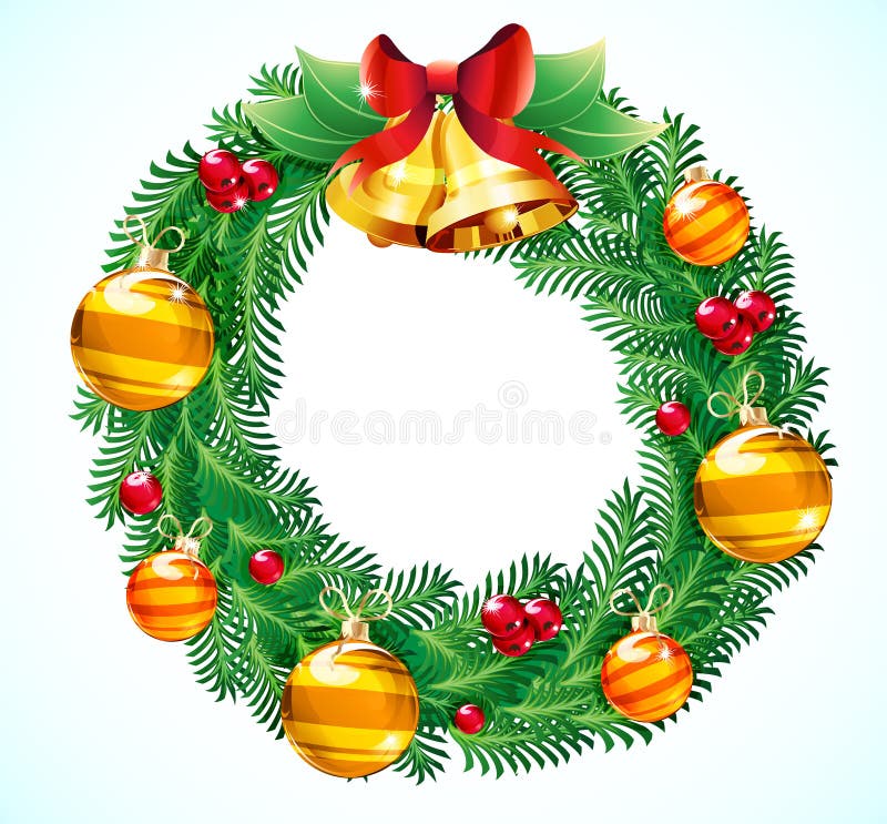 Julkrans vektor illustrationer. Illustration av utformning - 34705312