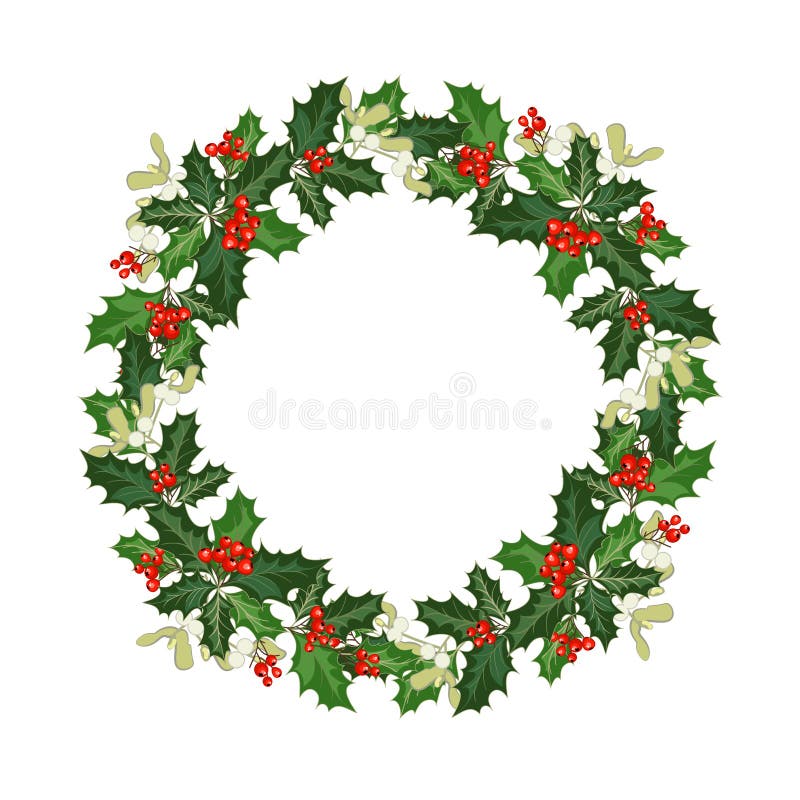 Julkrans vektor illustrationer. Illustration av utformning - 34705312