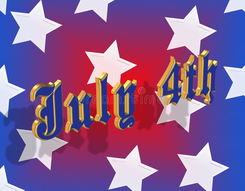July 4 Independence Day Background Stock Illustration - Illustration of ...