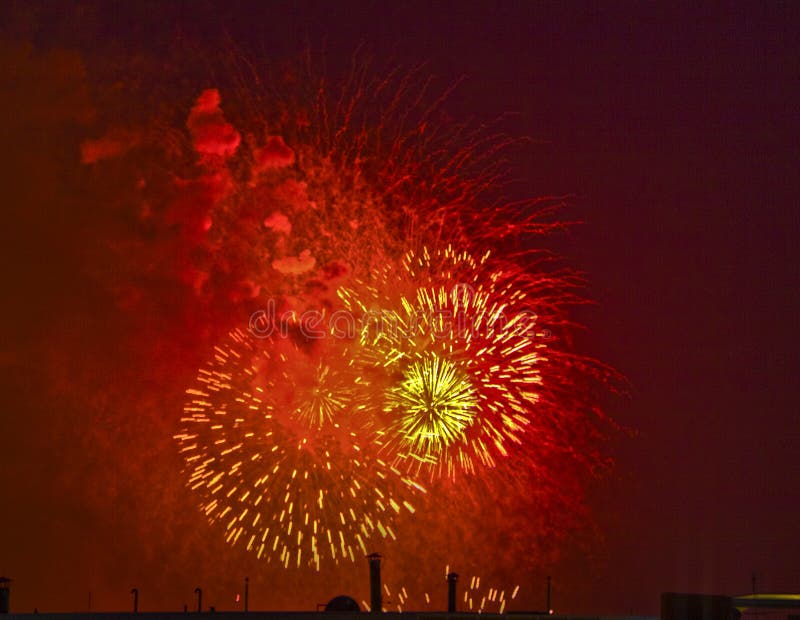 July 4th Fireworks--National Mall, Washington, DC Stock Image - Image ...