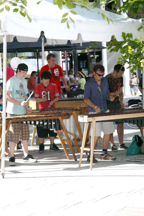 July 8 2010: Outdoor Performance Music. Editorial Stock Image - Image ...