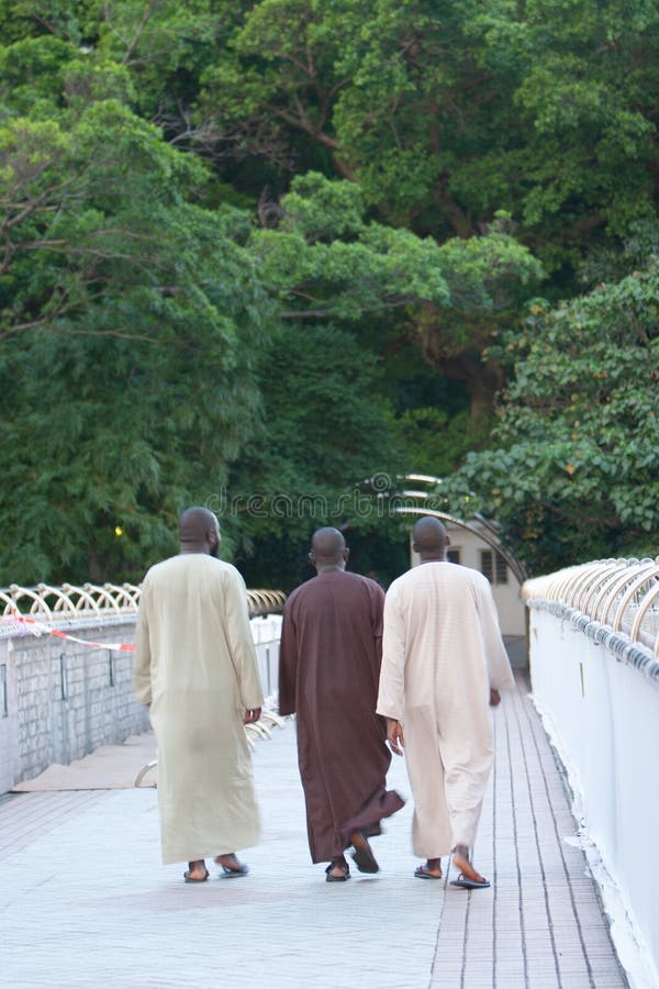 8 July 2007 the African People Walk on the Path at Hk Editorial Photo ...