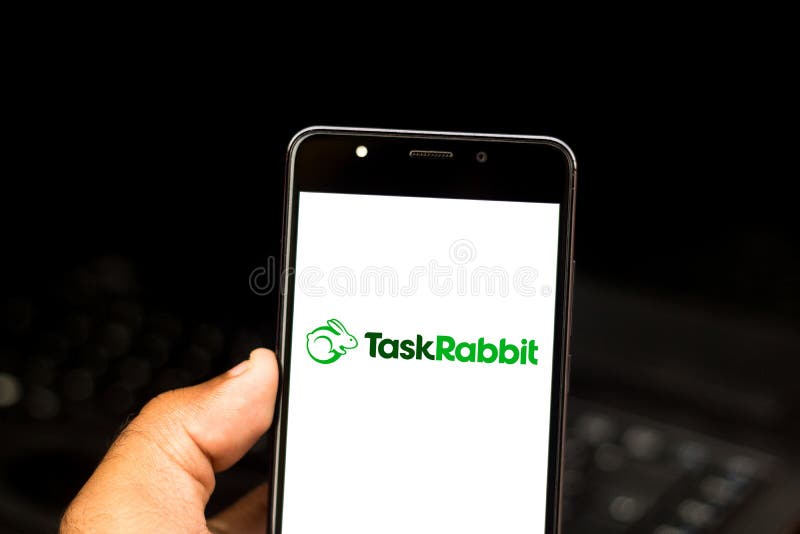 July 3, 2019, Brazil. in this Photo Illustration the TaskRabbit Logo is ...