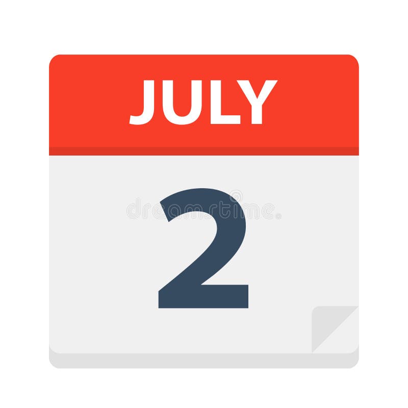July 2 - Calendar Icon stock illustration. Illustration of isolated ... July 2 - Calendar Icon stock illustration. Illustration of isolated ...