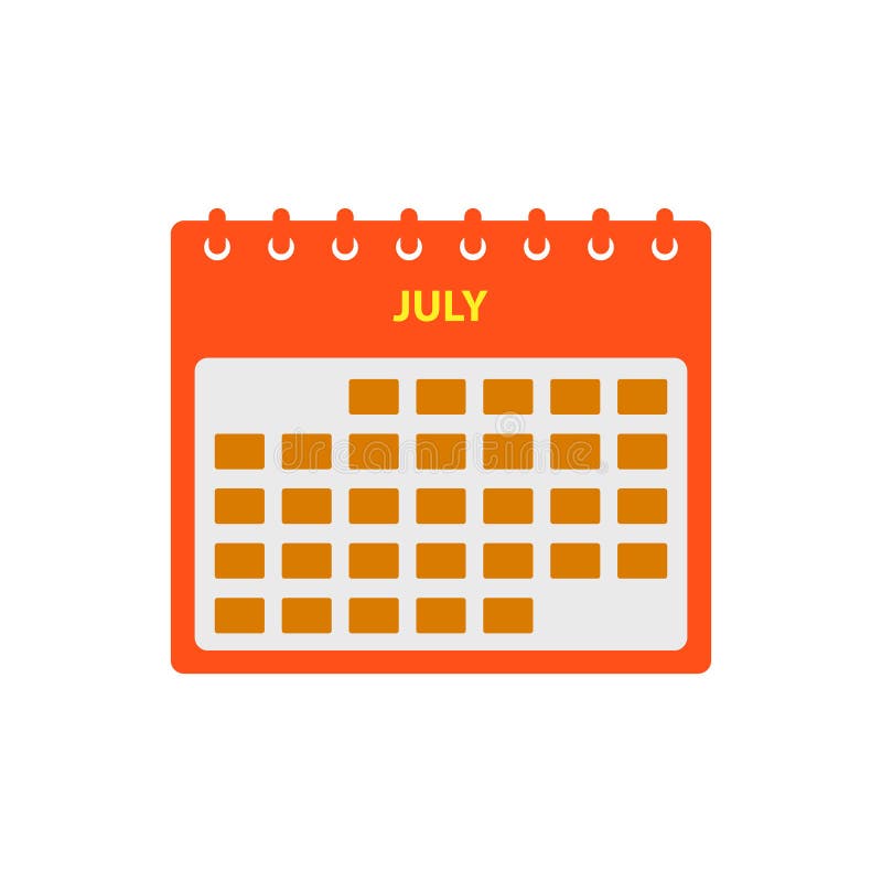 Calendar Icon set. stock vector. Illustration of flat - 143636062