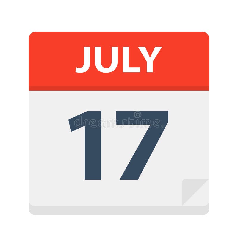 July 27 - Calendar Icon stock illustration. Illustration of square ...
