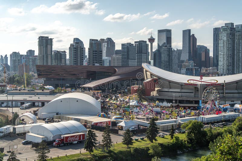 July 14 2024 - Calgary Alberta Canada - Crowds at the Calgary Stampede ...
