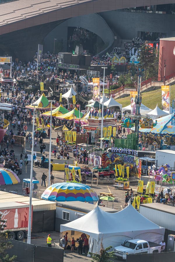 July 14 2024 - Calgary Alberta Canada - Crowds at the Calgary Stampede ...