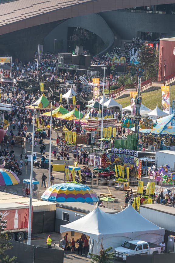 July 14 2024 - Calgary Alberta Canada - Crowds at the Calgary Stampede ...