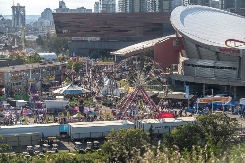 July 14 2024 - Calgary Alberta Canada - Crowds at the Calgary Stampede ...