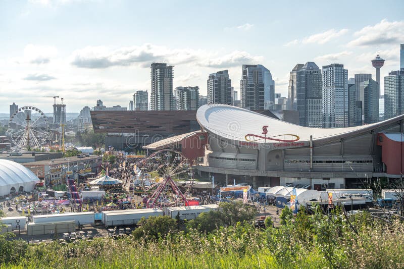 July 14 2024 - Calgary Alberta Canada - Crowds at the Calgary Stampede ...