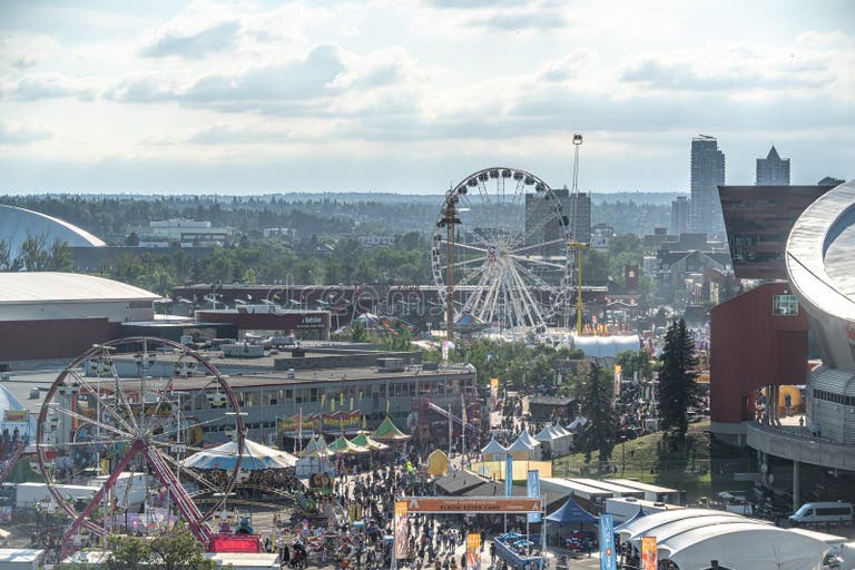 July 14 2024 - Calgary Alberta Canada - Crowds at the Calgary Stampede ...
