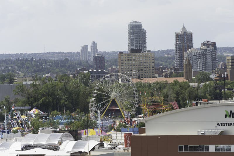 13 July 2017 - Calgary, Alberta, Canada - the Calgary Stampede Grounds ...