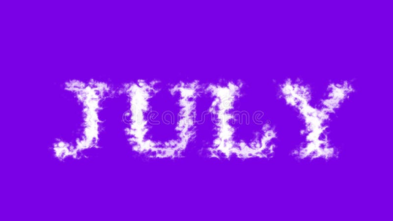 Violet July Lettering Print Vector Text with Pink Leaves Border. Summer ...