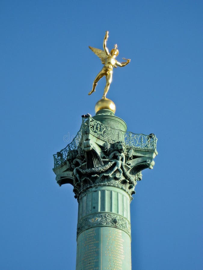July Column Paris stock image. Image of july, column - 18772029