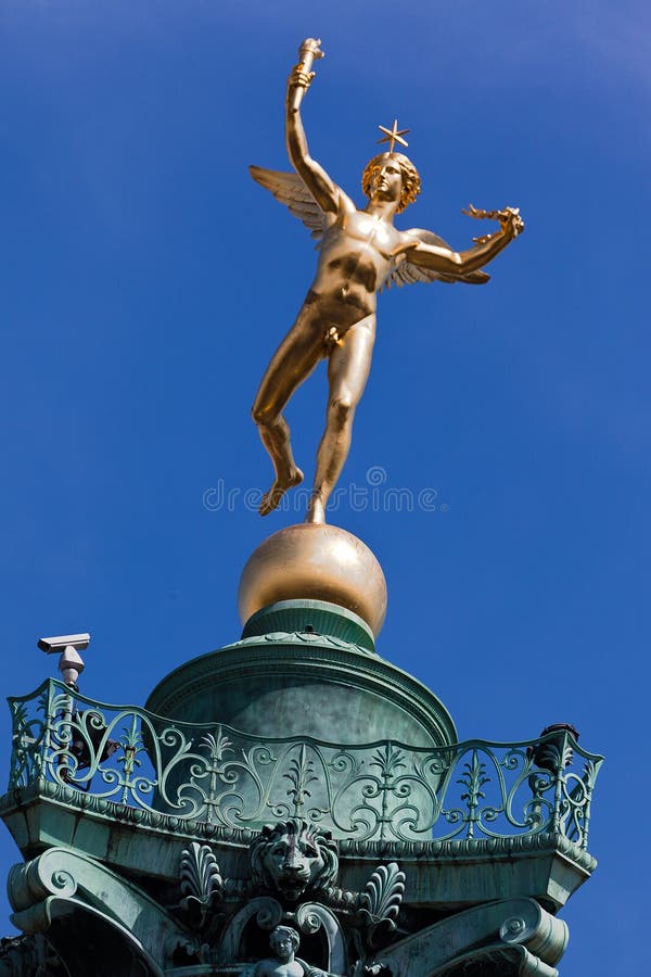 July Column Paris stock photo. Image of golden, green - 22782710