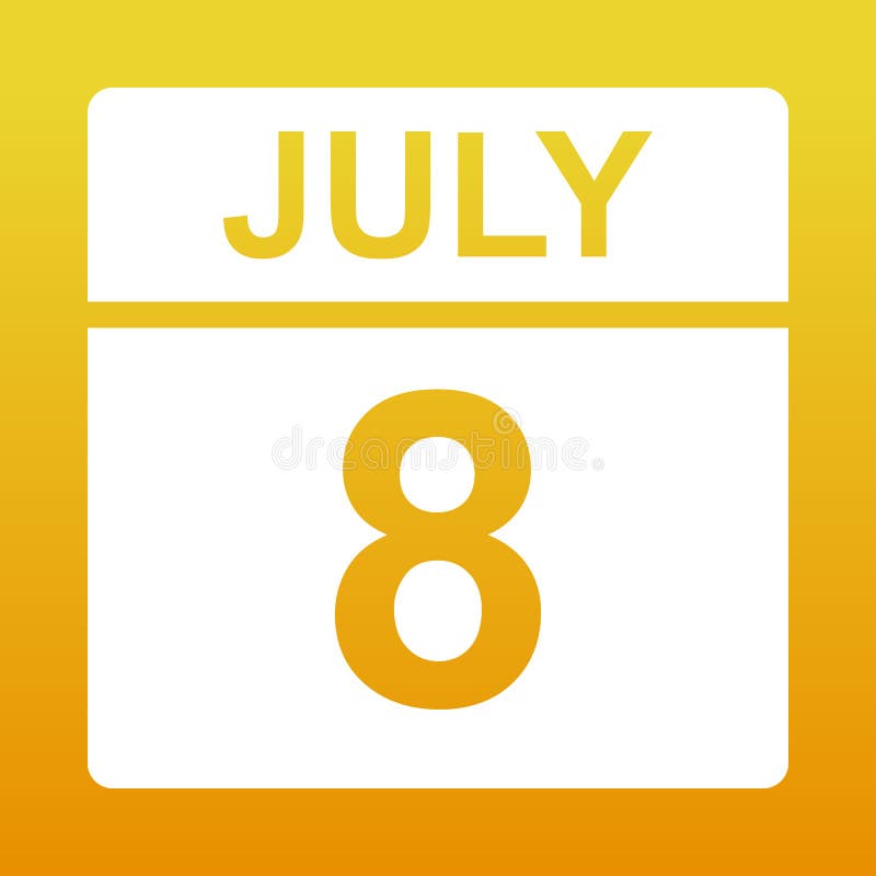 July 8 Day Calendar Stock Illustrations – 198 July 8 Day Calendar Stock ...