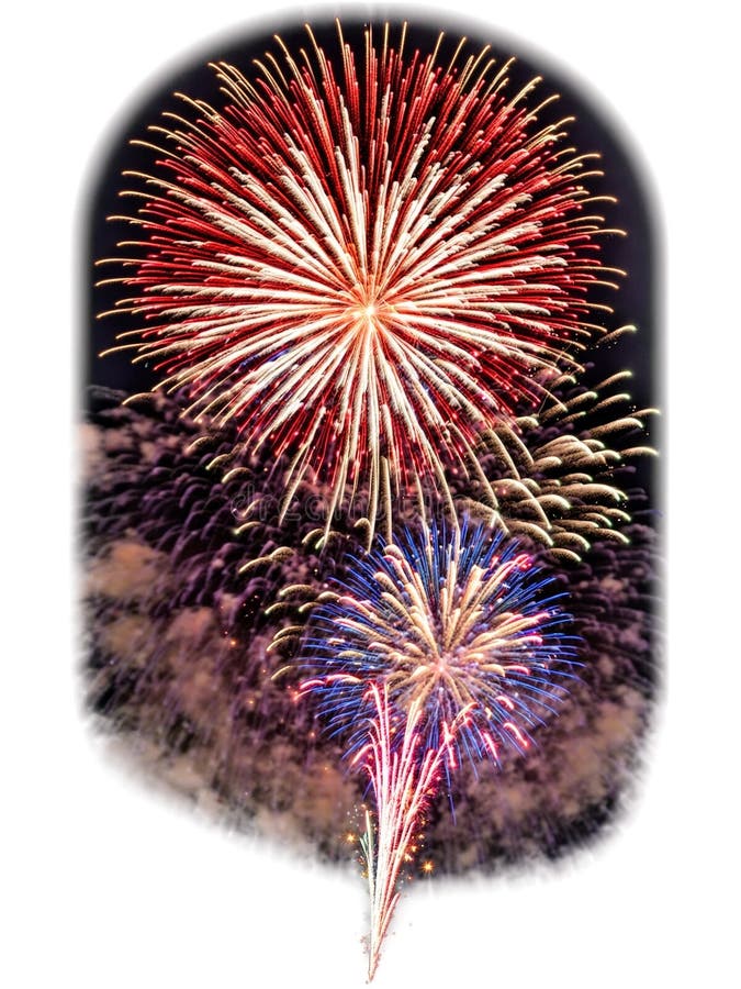 July Fireworks - a Spectacular Display of Colorful Fireworks Exploding ...
