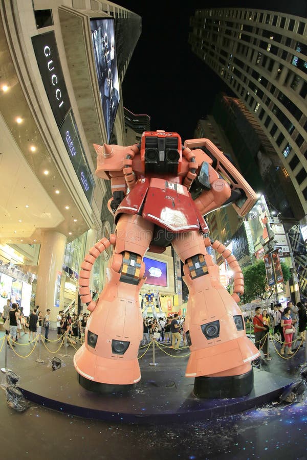 29 July 2013 a Gundam Robot Replica at Hong Kong Editorial Photo ...