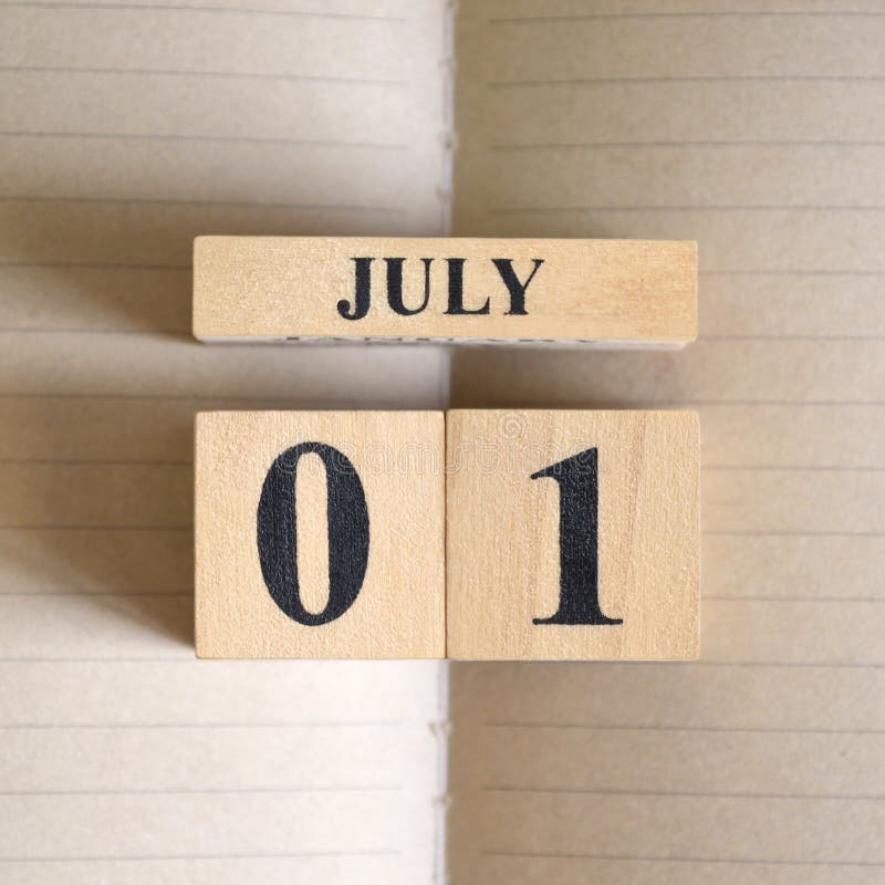 July 01, Icon Design with Number Cube. Stock Photo - Image of 2024 ...