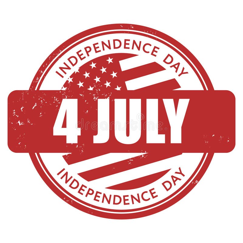 4 July Independence Day Stamp Stock Vector - Illustration of heritage ...